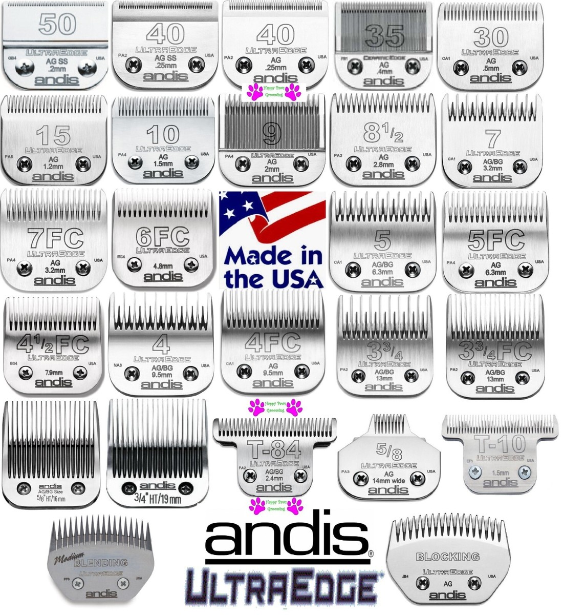 Andis Clipper Blades For Dogs Andis EnVision, Adjustable 5 In 1 Blade