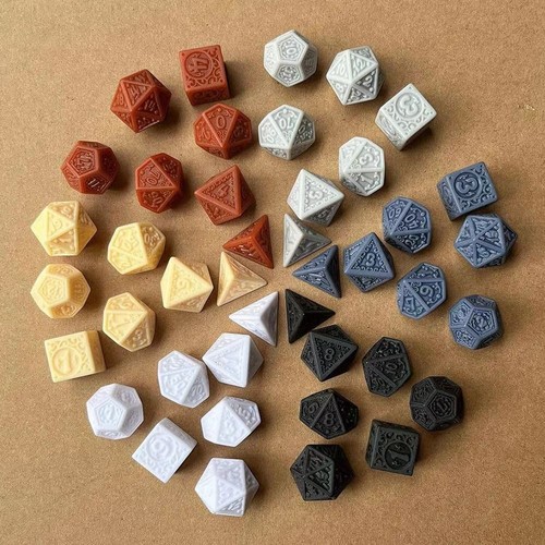 7Pcs/set D4 D6 D8 D10 D12 D20 DND Dice 7-Die Table Game Game Dice TRPG ...