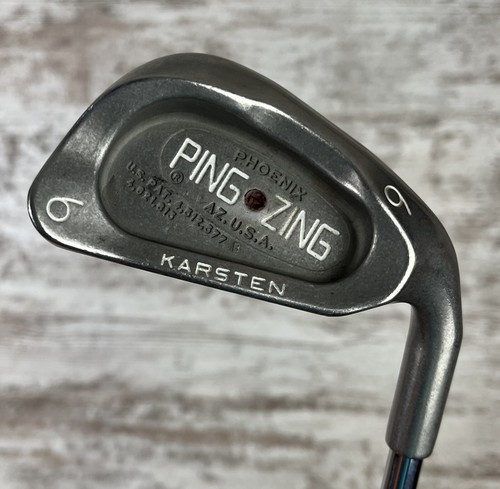 Ping Zing Karsten 6 Iron Golf Club Maroon Dot RH KT-M | eBay
