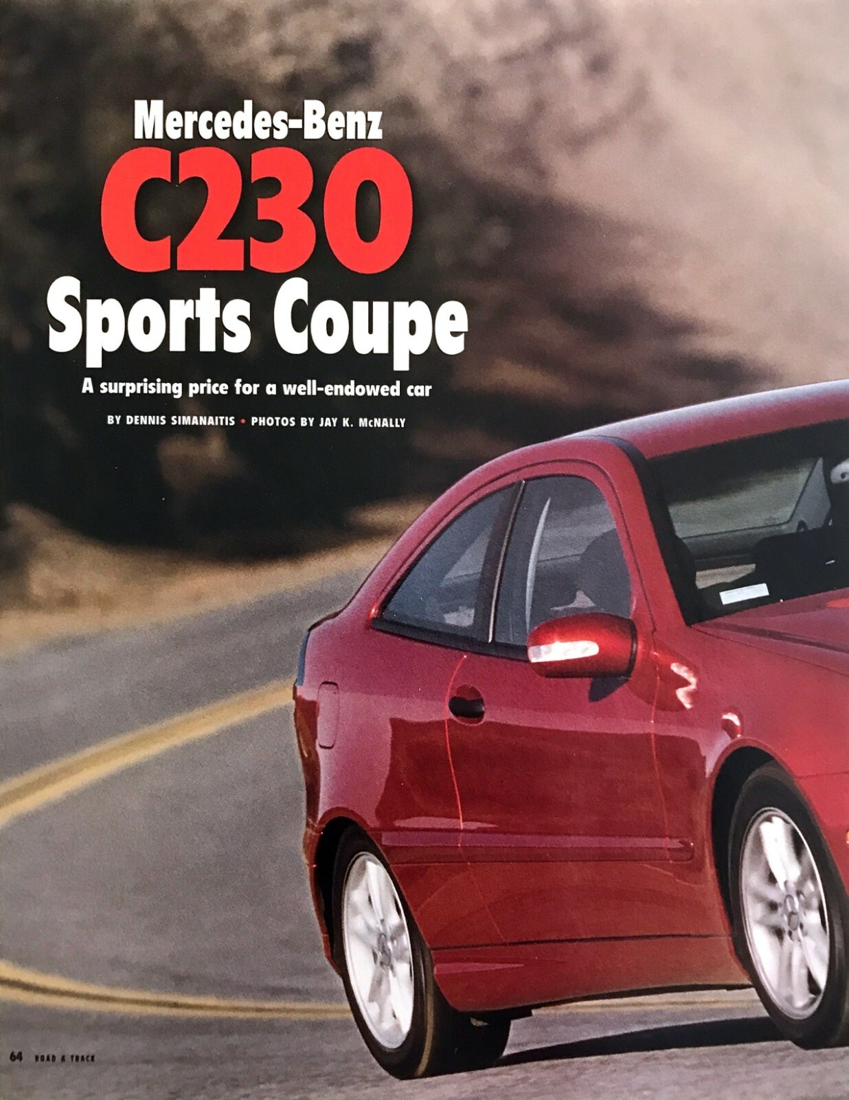 2002 Mercedes-Benz C230 Sports Coupe Road Test Technical Data Review ...