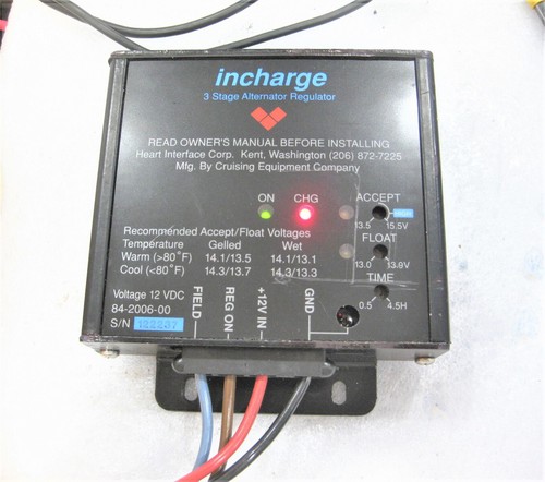 HEART INTERFACE - INCHARGE - 3 STAGE ALTERNATOR REGULATOR - 12V | eBay