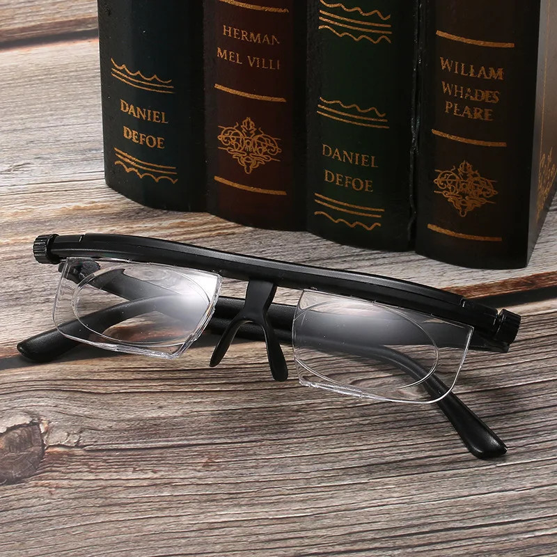 Dial Adjustable Glasses Variable Focus For Reading Distance Vision ...