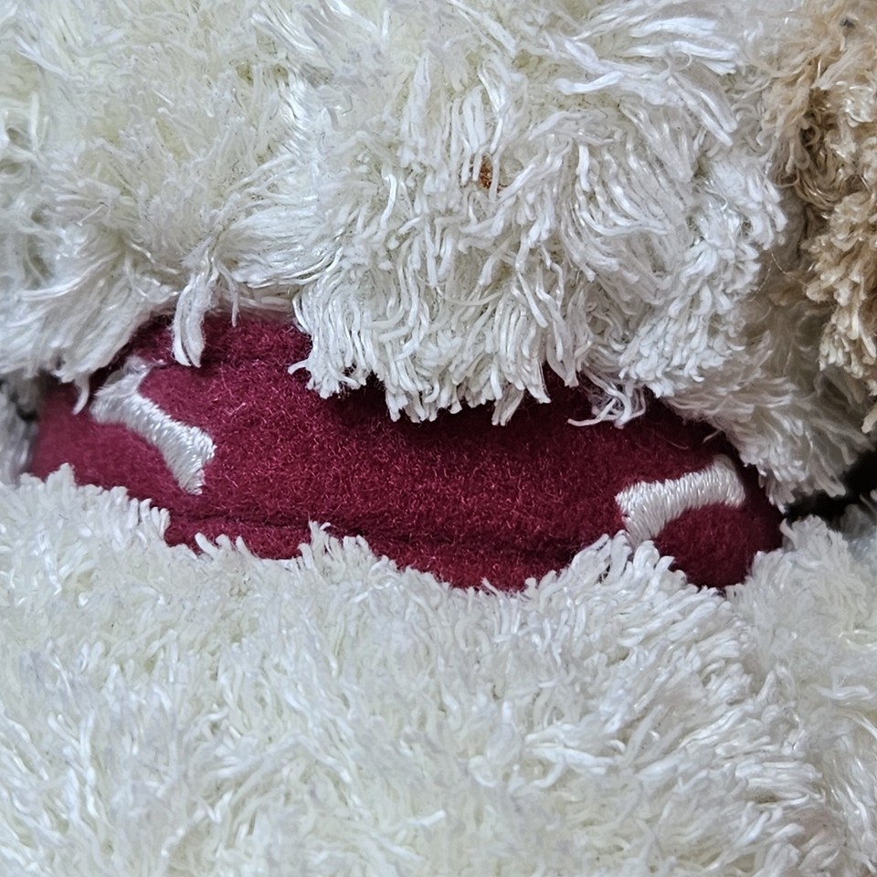 M&S Marks and Spencer Cosies Puppy Dog Red Collar Bones Plush Soft Toy ...