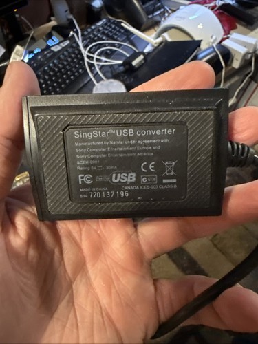 SingStar Microphone Adapter For Sony Playstation PS2/PS3 USB Converter ...