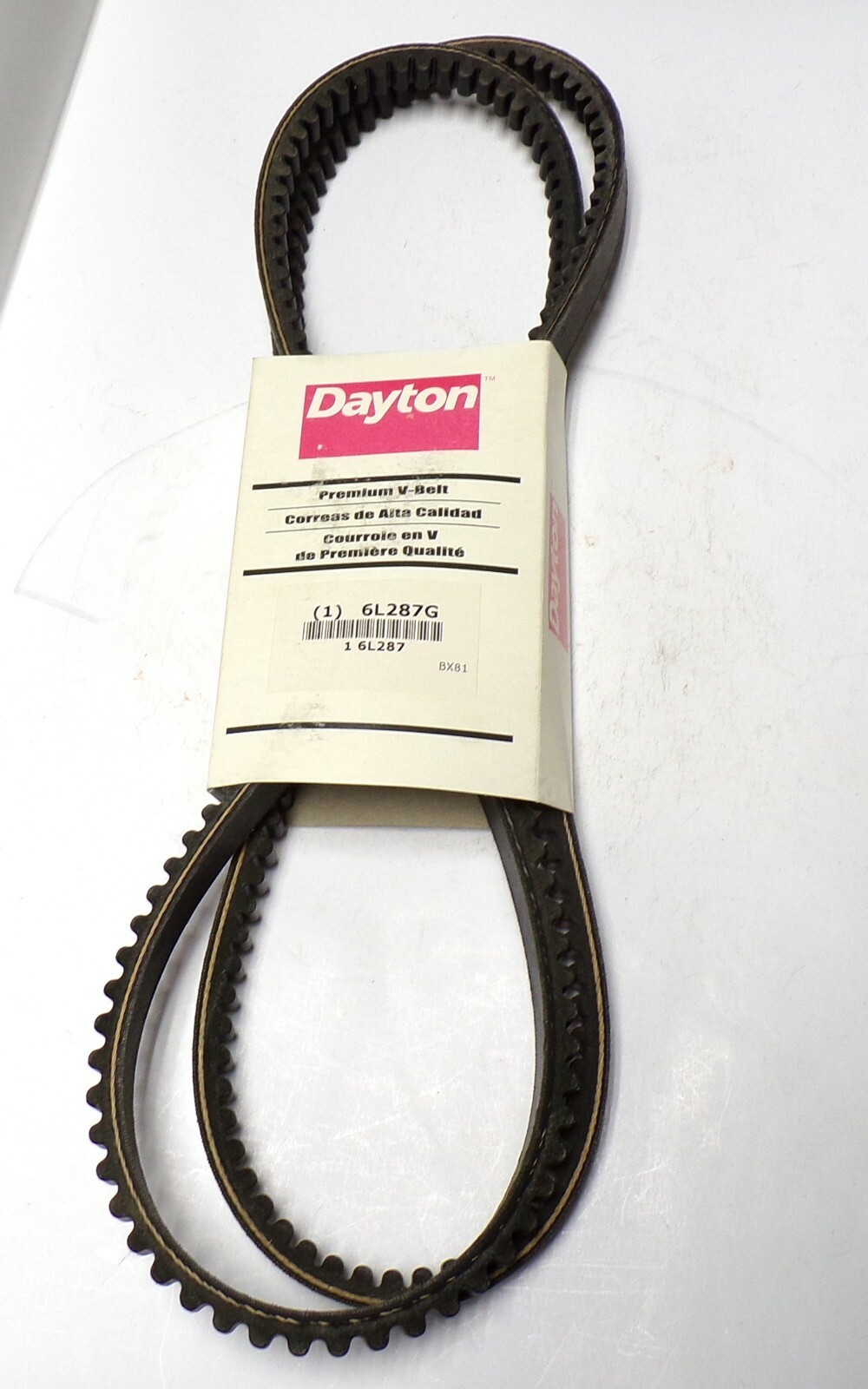 Dayton 6L287G V Belt Bx81 Cogged for sale online | eBay