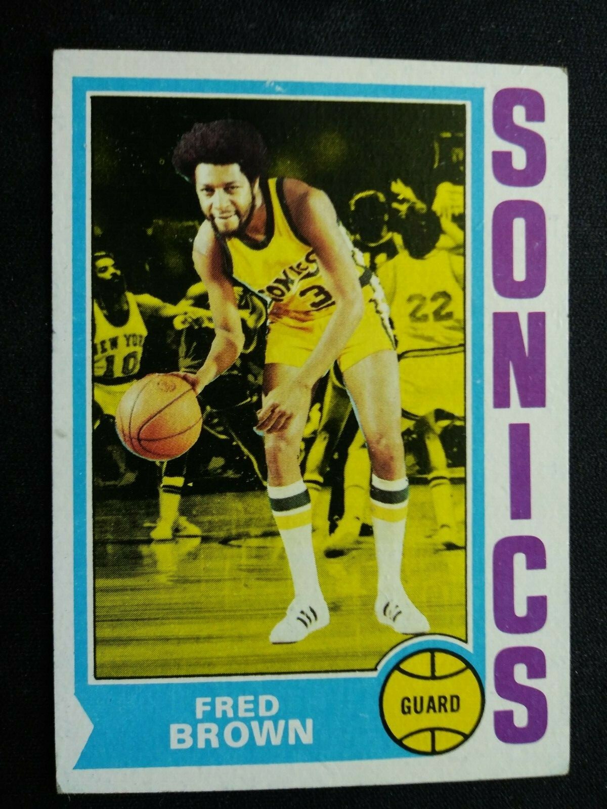 1974-75 Topps Basketball Card # 125 Fred Brown - Seattle Super Sonics ...