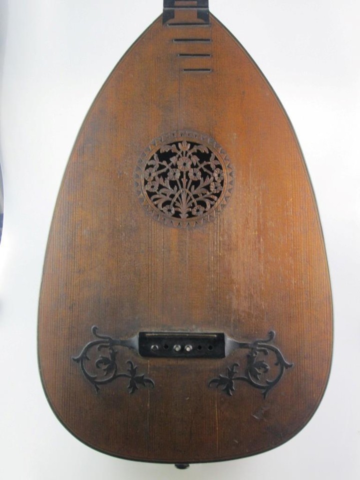 Large Antique 19th Century German Lute Guitar Circa 1890 Wandervogel | eBay