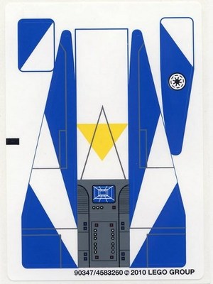 LEGO 8093 - Star Wars - Plo Koon’s Jedi Starfighter - STICKER SHEET | eBay