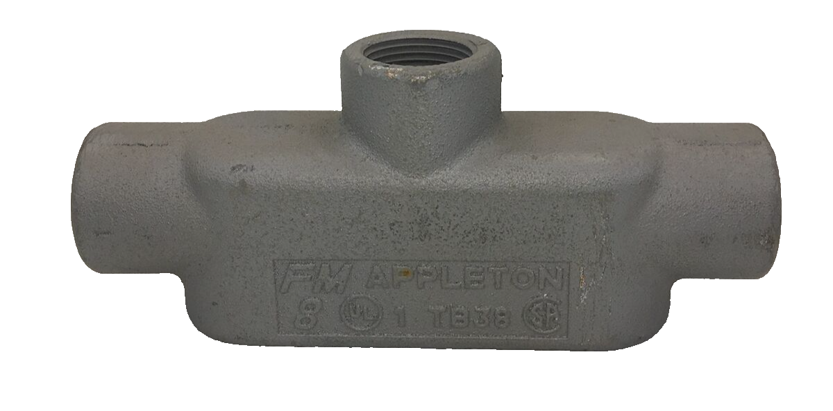 TB38 APPLETON 1 INCH CONDUIT BODY STYLE TB FORM 8 | eBay