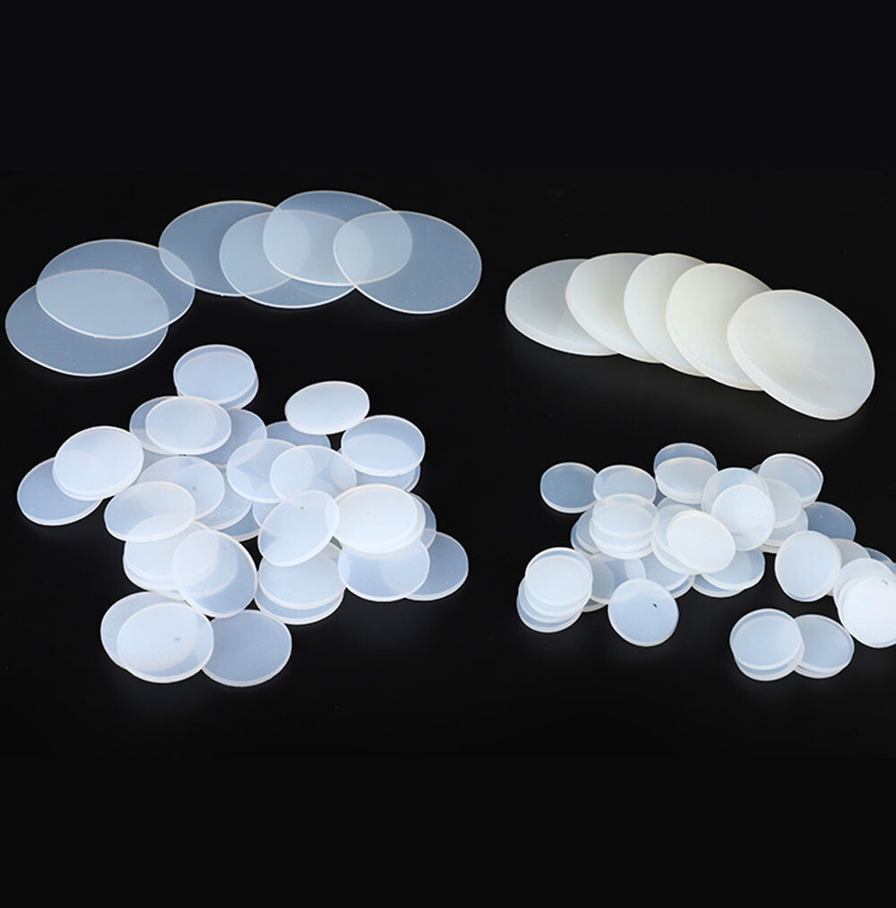 Thick 1mm-5mm Solid Silicone Rubber Discs Round Pad Ø20/30/40/50/60/70 ...