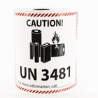 Lithium Ion Battery Shipping UN 3481 Sticker Label 2019 Select Quantity ...