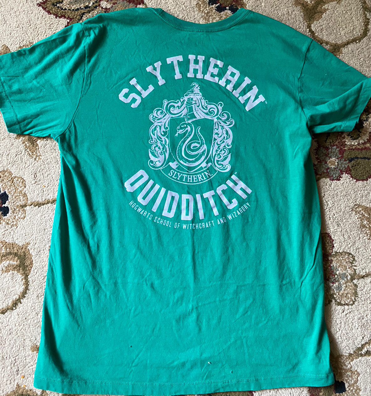 Harry Potter Slytherin Quidditch Team T-Shirt Sz Larg… - Gem