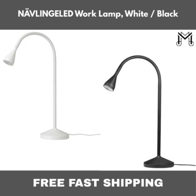 IKEA NAVLINGE Flexible Desk Lamp LED Bedside Table Study Reading Light ...