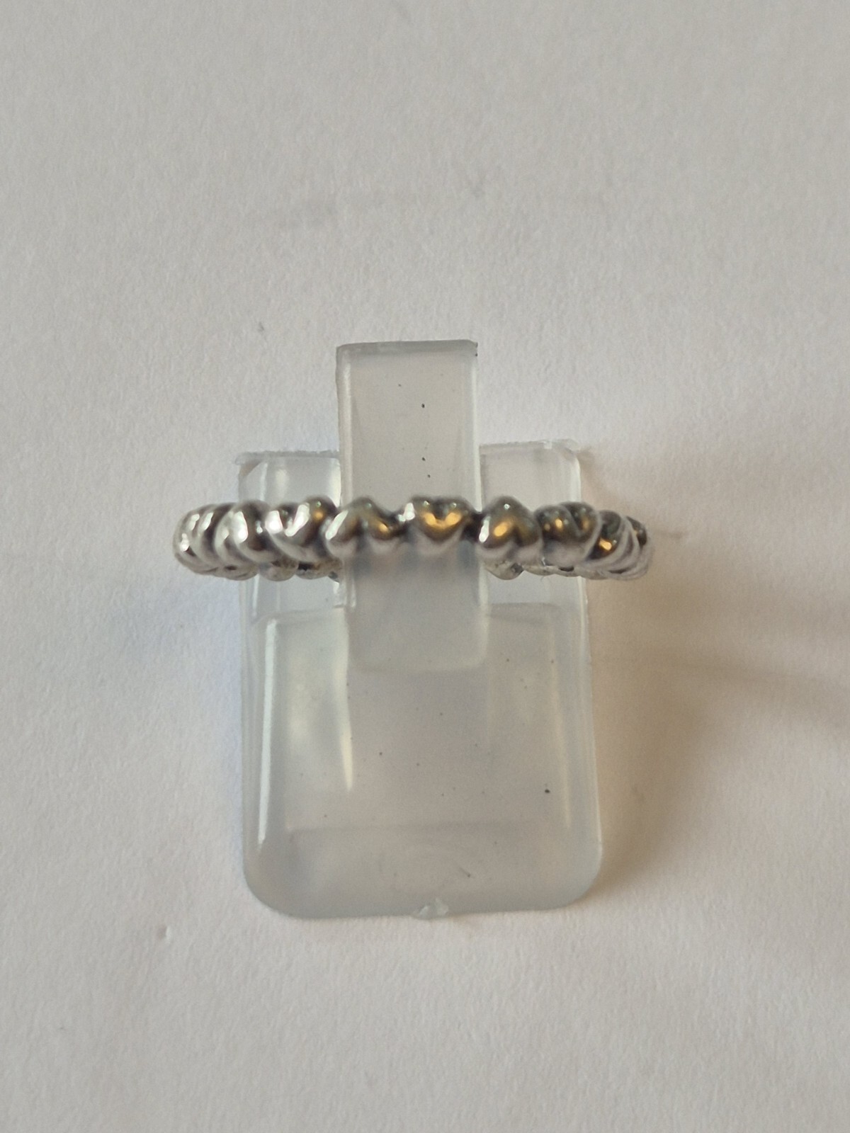 (379-1) GENUINE Pandora 925 Ring, Hearts, Band Ring. … - Gem