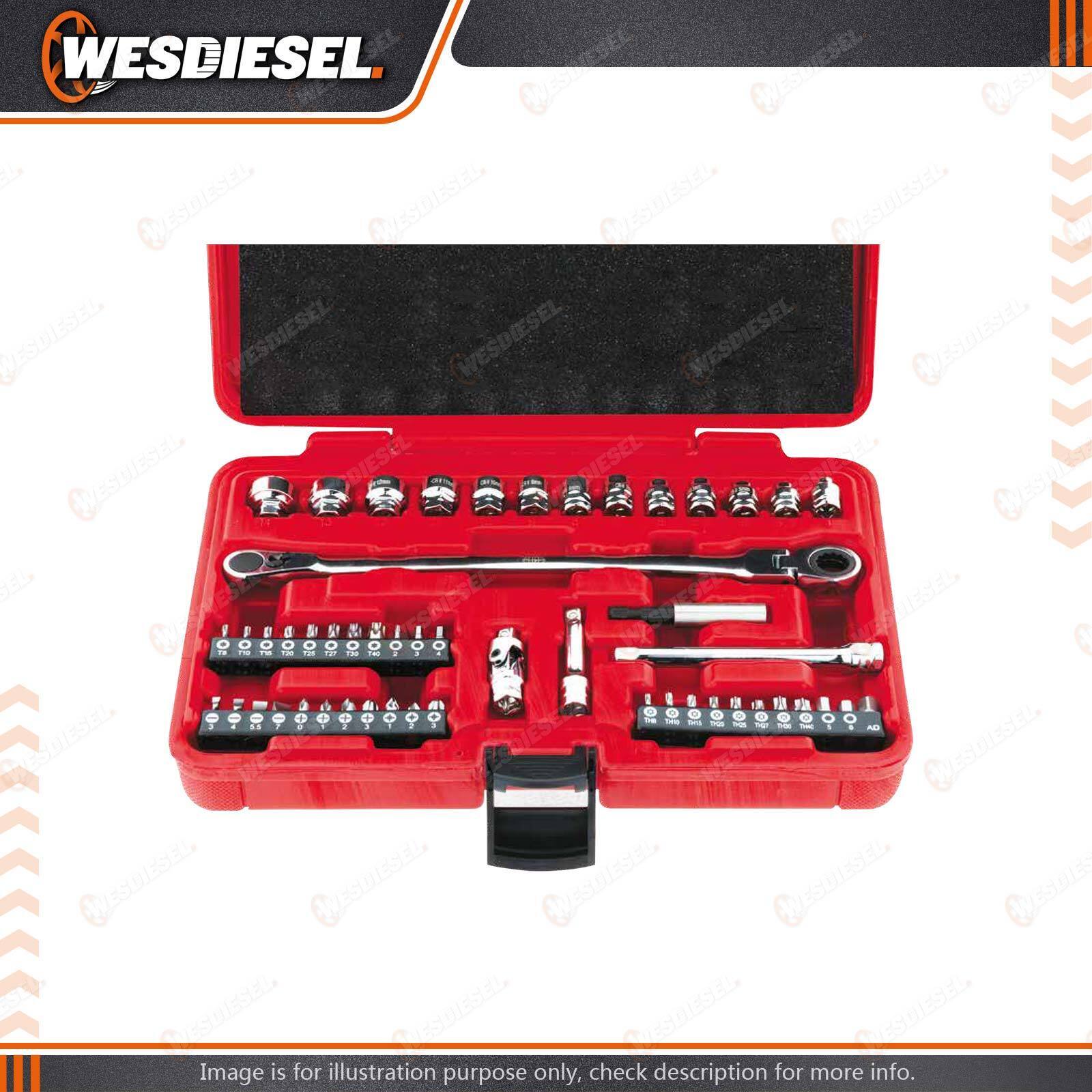 Low-Profile Socket Set with flex head extra-long wrench - Multi ...