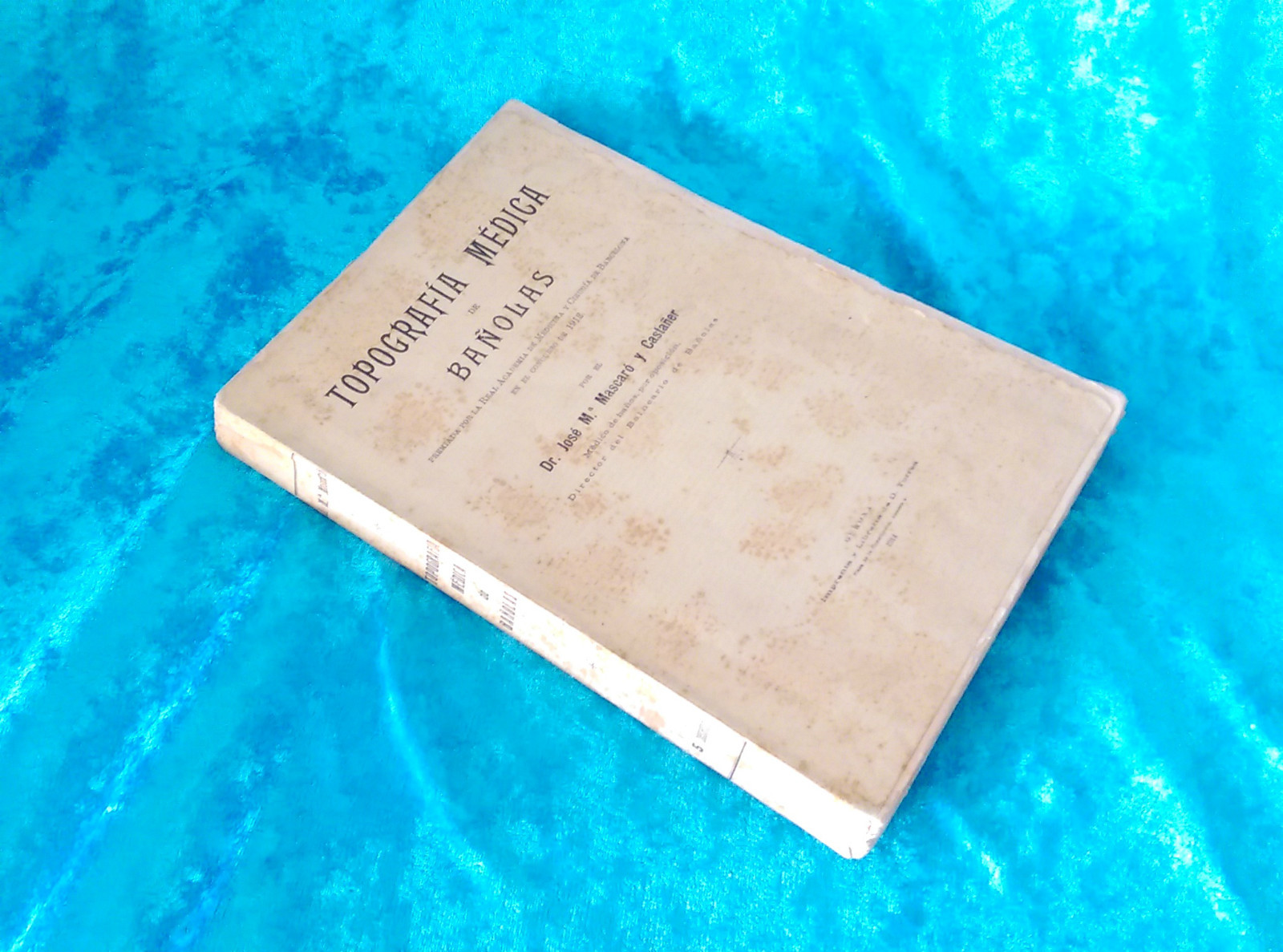 Topographie Médicale De Bañolas, Dr. José Maria Mascaro Et Castañer ...