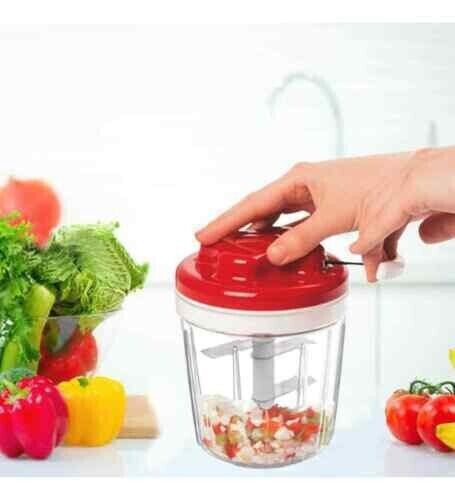 Pull Cord String 5 Blade Hand Chopper Manual Food Processor Slicer ...
