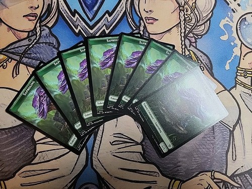 8 Saproling Double-Sided Tokens - NM/M MKC MTG Magic | eBay