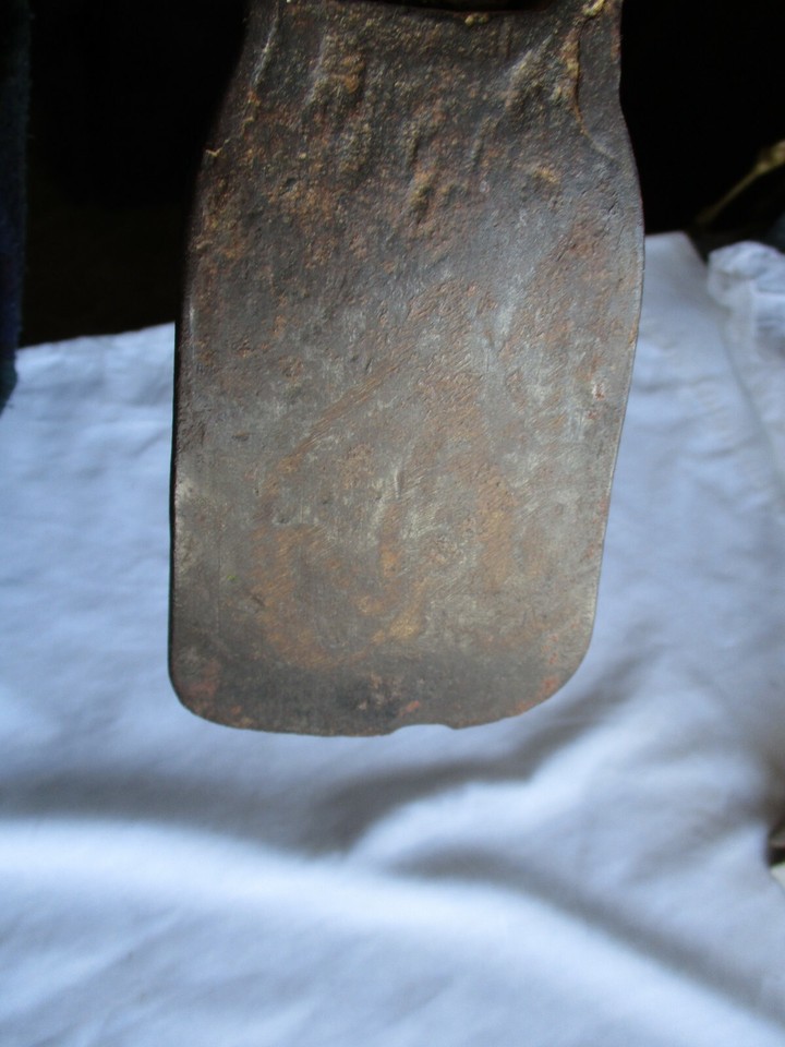 Antique Blacksmiths * H MARKED Hand Forged Adze Carpenters Hewing Wood ...