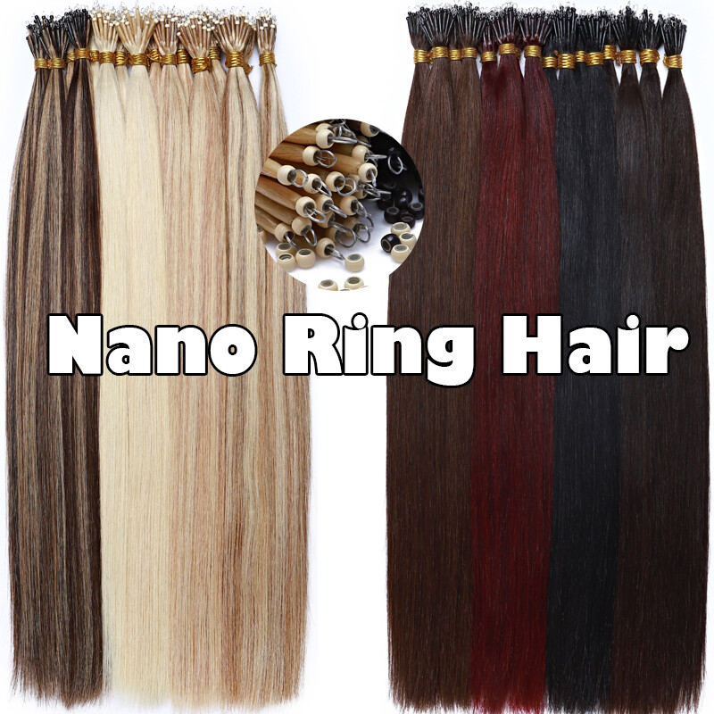Russian Remy Nano Beads Tip HUman Hair Extensions 100% Real Remy Nano ...