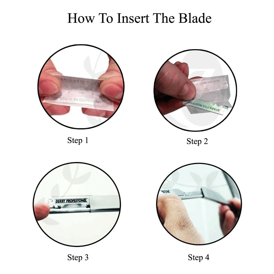 10 BLADES + BARBER CUT THROAT SHAVETTE STRAIGHT EDGE SHAVING RAZOR ...