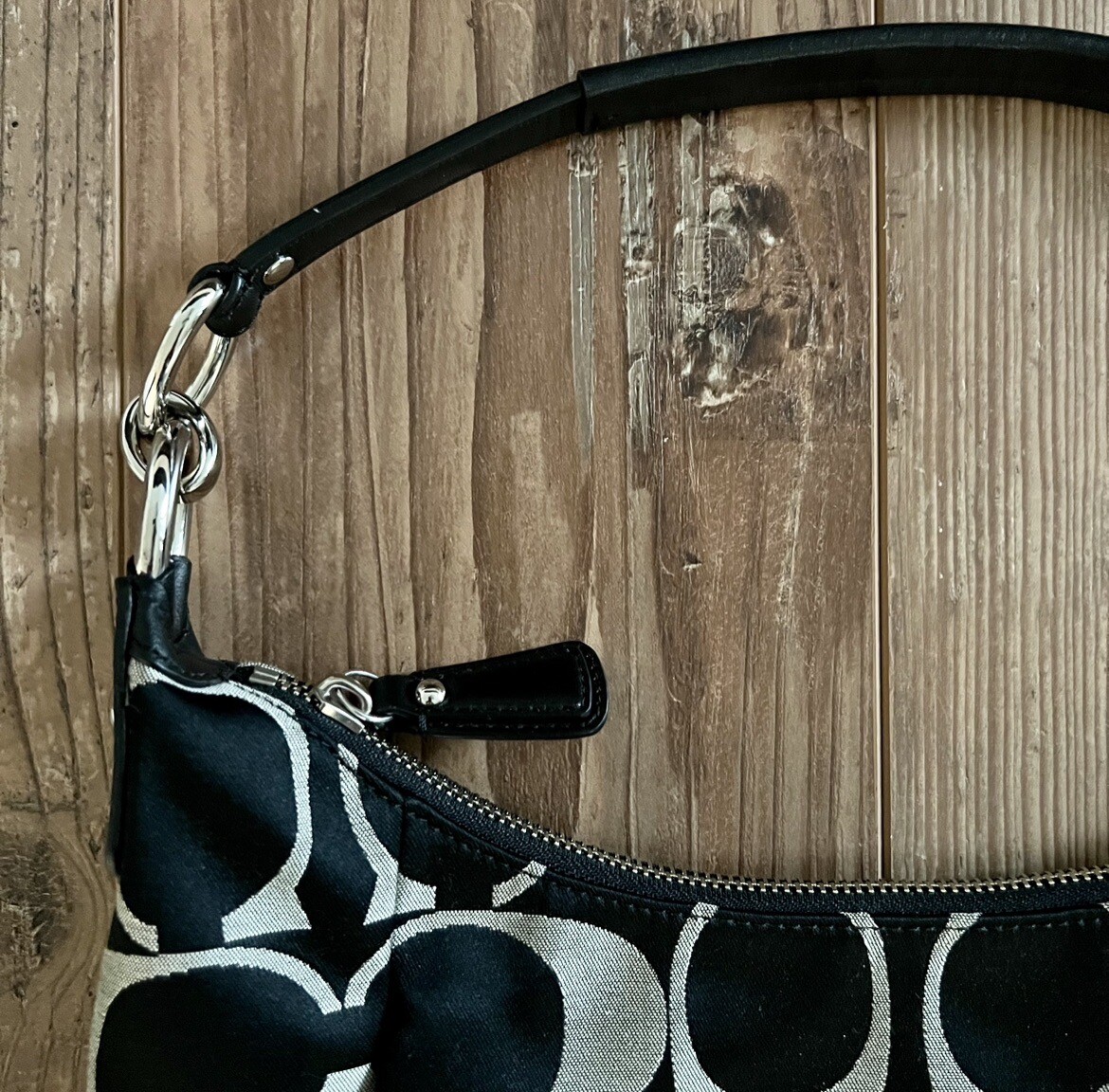 Coach F19218 Signature Stripe Black Demi Crossbody Handbag Retail for ...