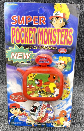 Super Pocket Monsters Pokemon Tazo Shooting Toy Made in Korea Vintage ...