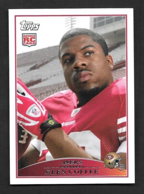 2009 Topps Football GLEN COFFEE RC Base Rookie -SAN FRANCISCO 49ers ...