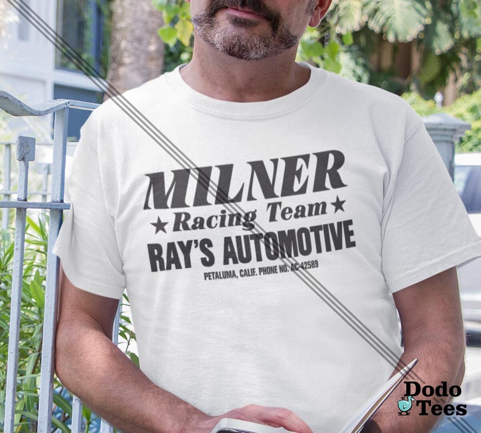 Mens Milner Racing American Graffiti Car Shirts Dad Gifts Hot Rod Deuce ...
