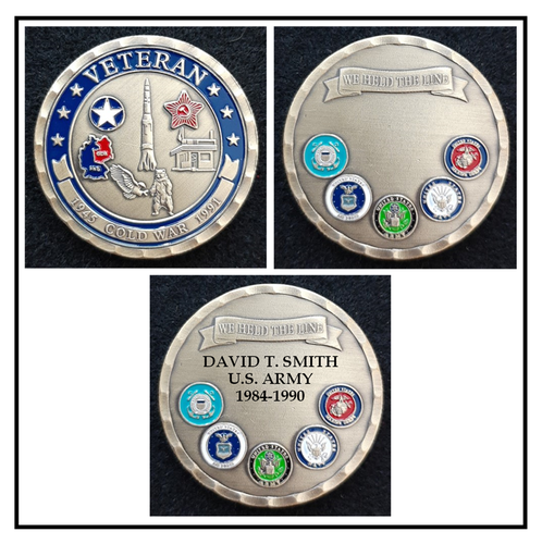 Challenge Coin: Veteran - Cold War ALL Branches (Engraving Available ...