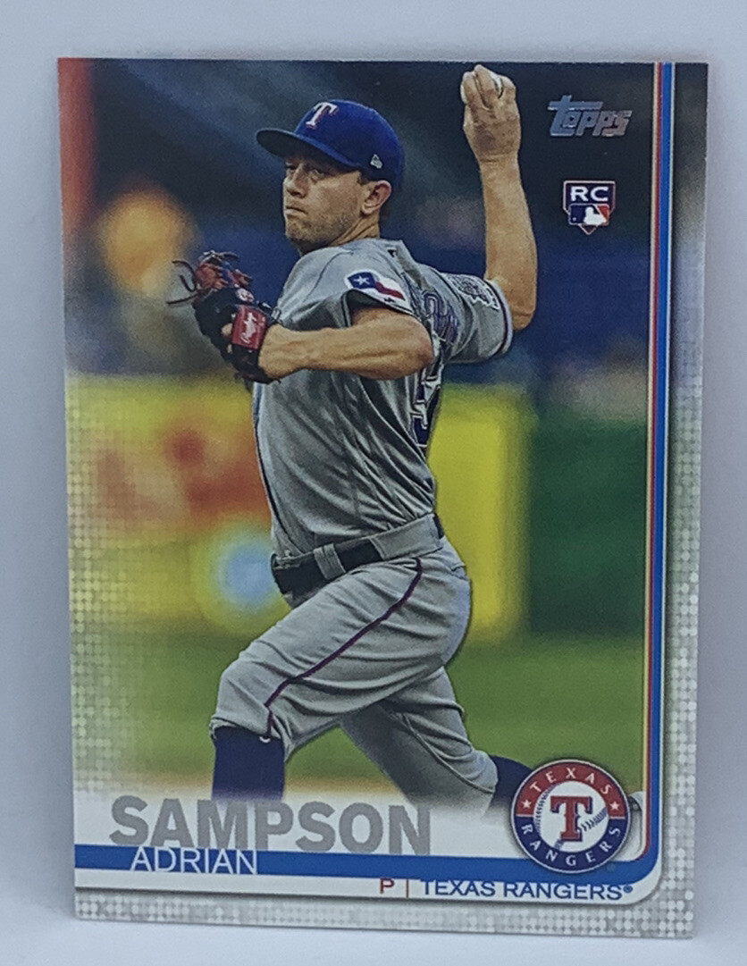 2019 Topps Update Baseball Adrian Sampson Rangers US219 RC | eBay