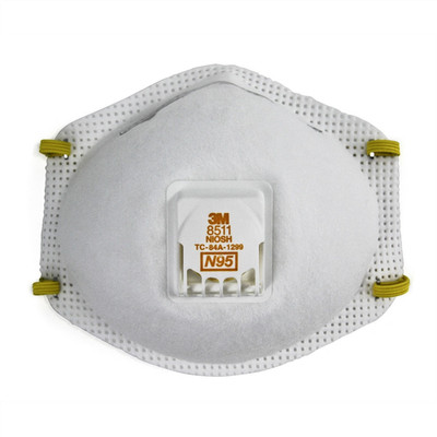 3M 54343 Molded Cup Particulate Respirator, Standard, N95 Filter Class ...