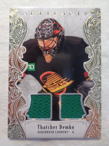 Thatcher Demko Vancouver Canucks Gold Material /199 2025-26 Upper Deck ...