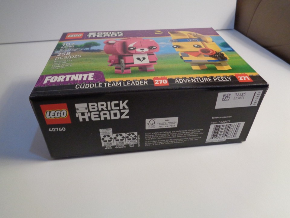 LEGO 40760 BrickHeadz Fortnite Adventure Peely & Cuddle Team Leader ...