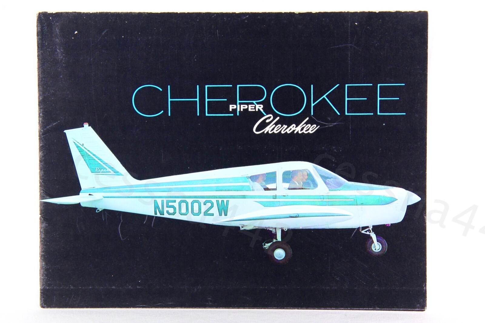 PIPER Vintage CHEROKEE Brochure Gloss Color Fold Out ART Pictures Rare ...