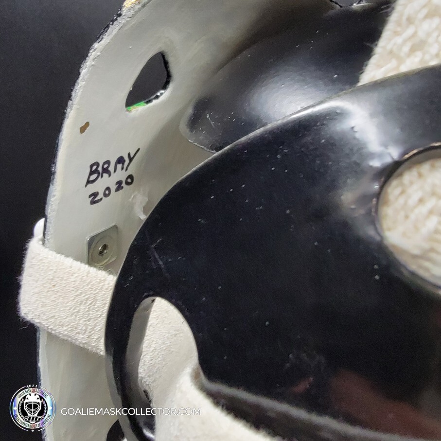 Murray Bannerman Signed Goalie Mask Vintage Chicago V2 Game Worn Look ...