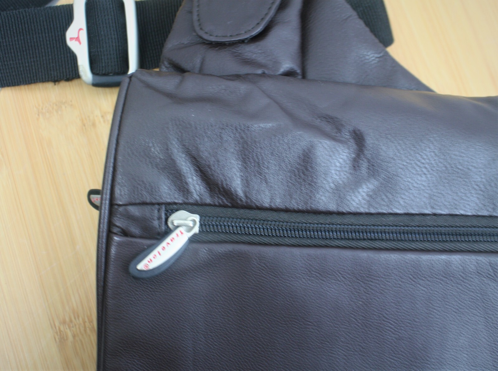 Travelon Brown Leather Sling Bag Travel Organizer Backpack Purse | eBay