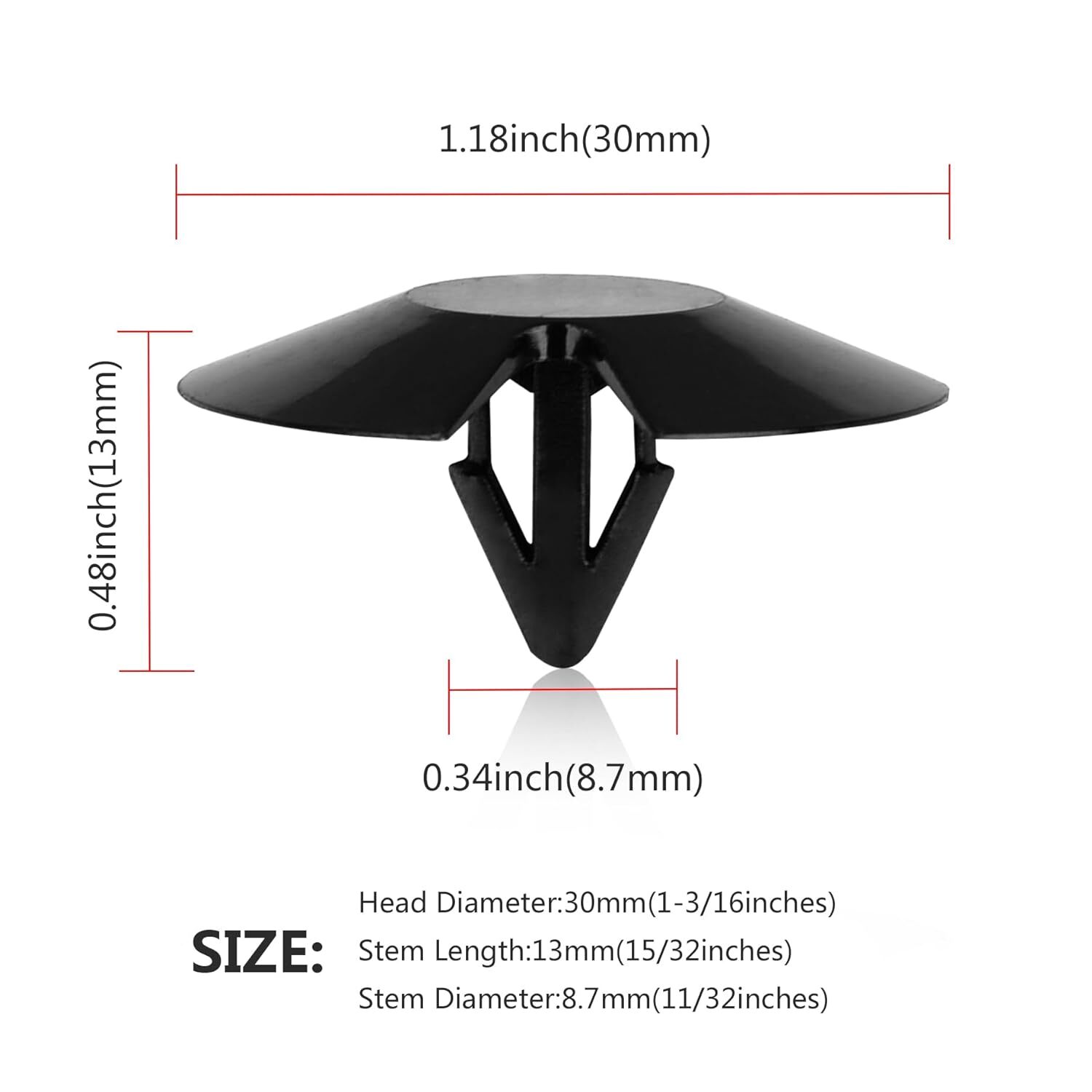 Car Hood Insulation Retainer Clips 50Pcs Auto Push Pins 4878883Aa for ...