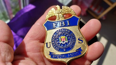 Badge Insigne FBI US Special Agent Internal Affairs Division Métal doré ...