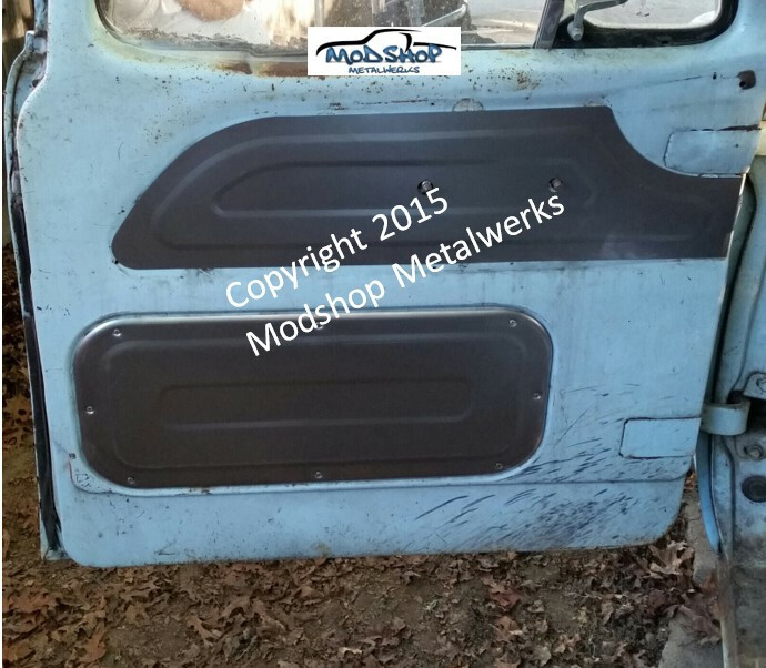 1961-1966 Ford F100 Truck Custom steel Door panels with Bead Roll ...