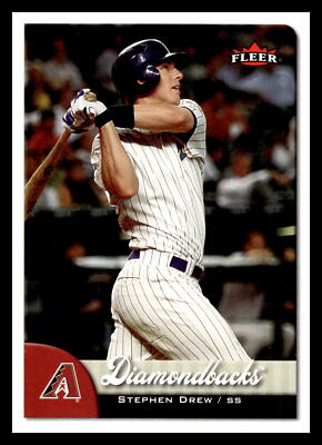 2007 Fleer #315a Stephen Drew "A" team logo Diamondbacks Baseball NM | eBay