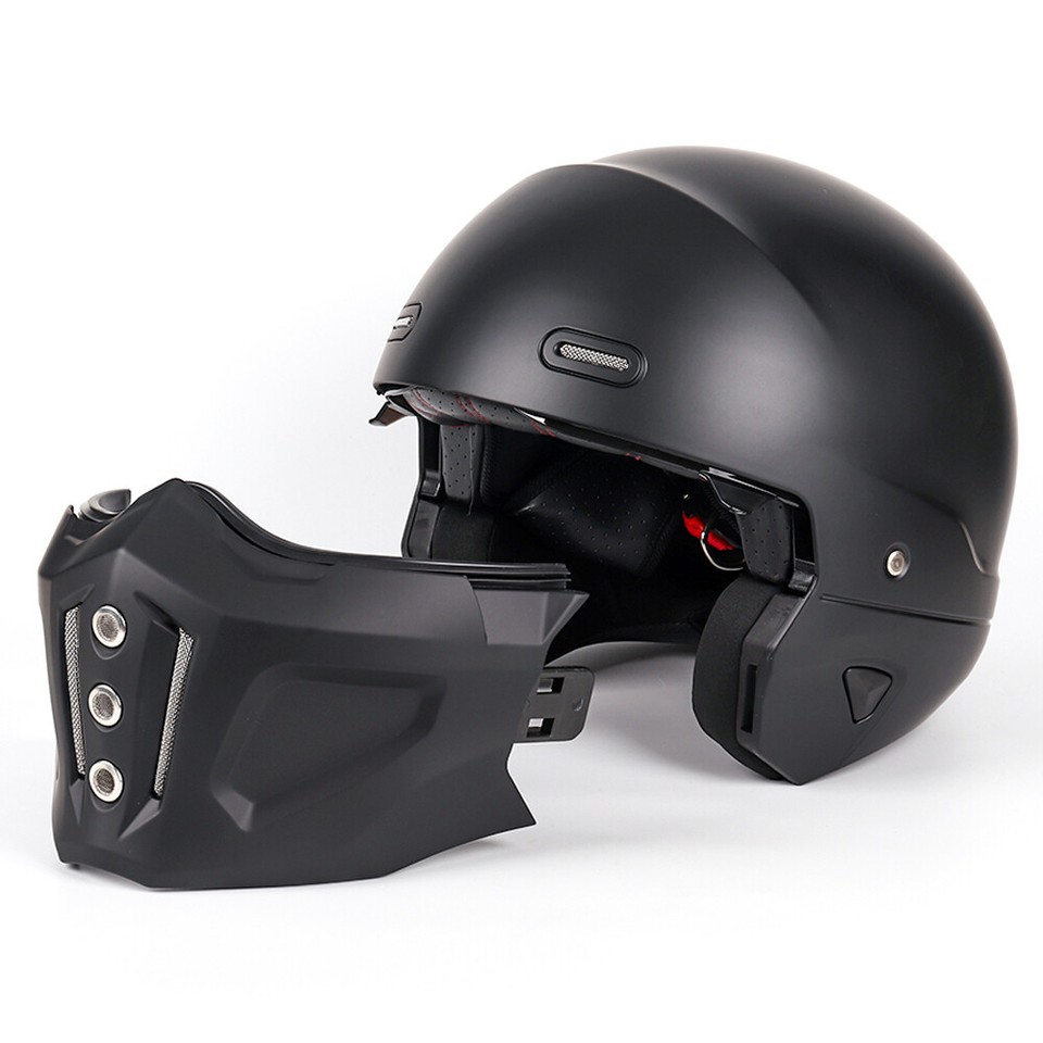 Open Face Full face Helmet Motorcycle Modular for Street Bike Cruiser ...