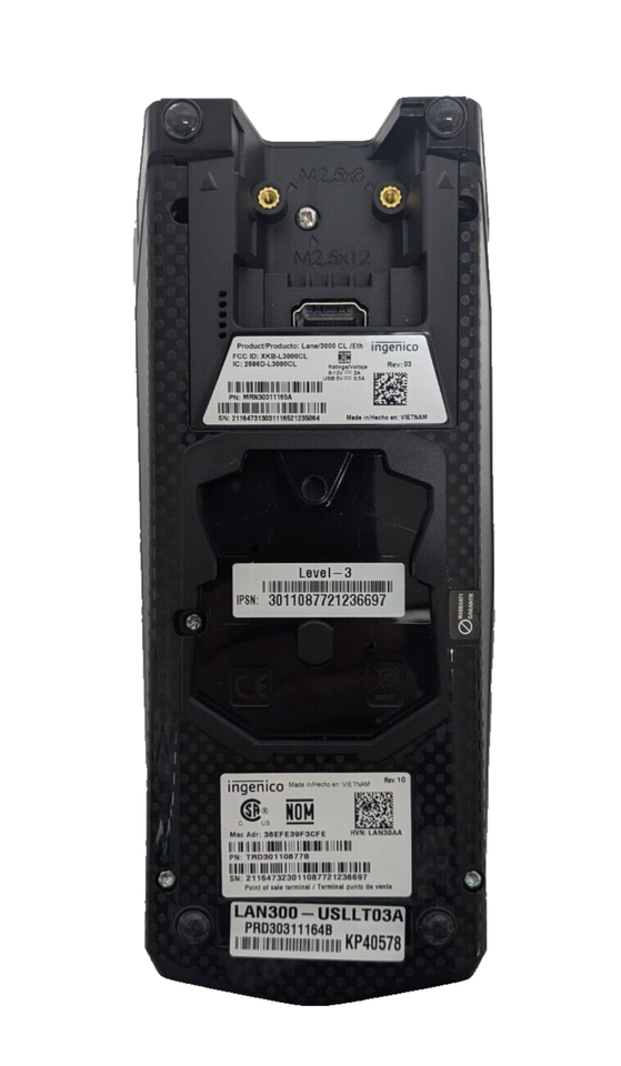 NIB Ingenico LANE 3000 Credit Card Terminal Reader TRD30110877B | eBay
