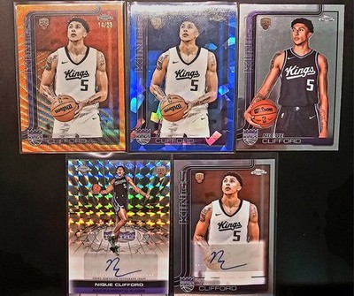 2025-26 Topps Chrome Sapphire Nique Clifford RC with 4 more /25 ...