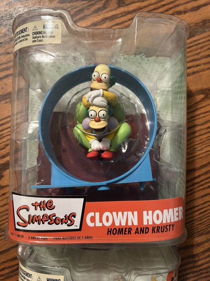 The Simpsons Clown Homer & Radioactive Man & Fallout Boy Figures Lot ...