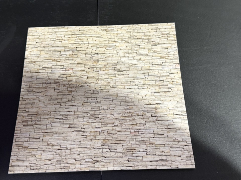 HO Scale Stone Model Train Scenery Sheets –5 Seamless 6"x6" Self ...
