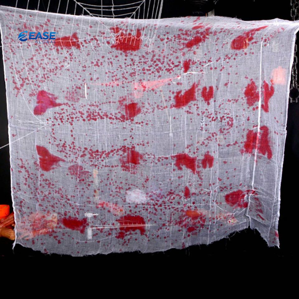 Bloody Gauze Table Cloth Cover Fake Blood Halloween Horror Zombie Party ...