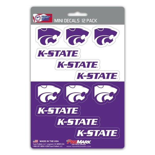 Kansas State Wildcats Mini Decal 12 Pack [NEW] NCAA Sticker Emblem Car ...