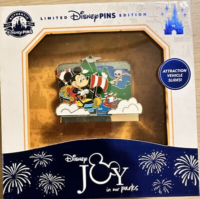 D23 Expo Disney joy in our parks Mickey Mouse Peter pan ride pin LE500 ...