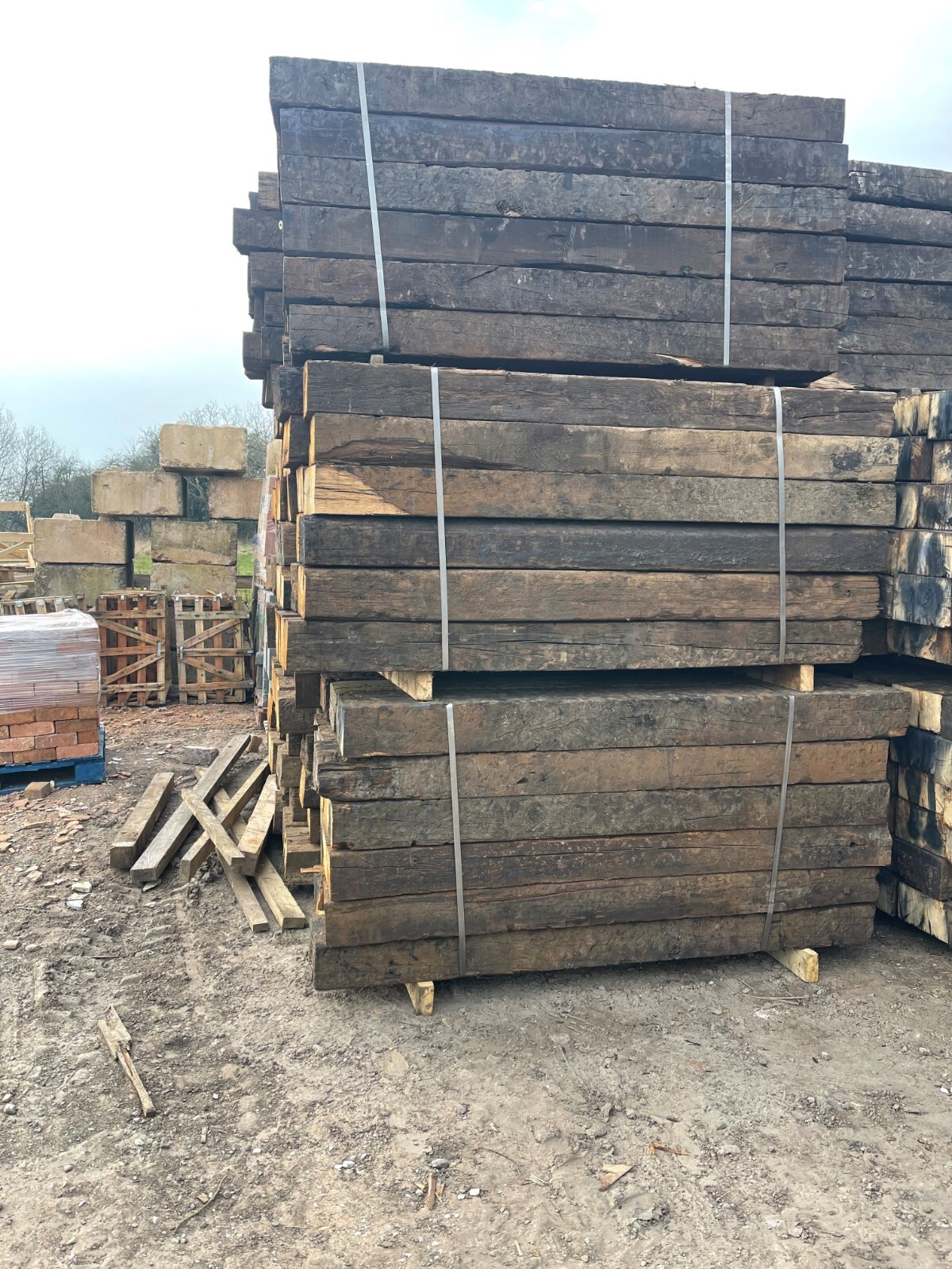 Reclaimed Oak Sleepers 250mm x 150mm Currently out of stock. Due in two ...